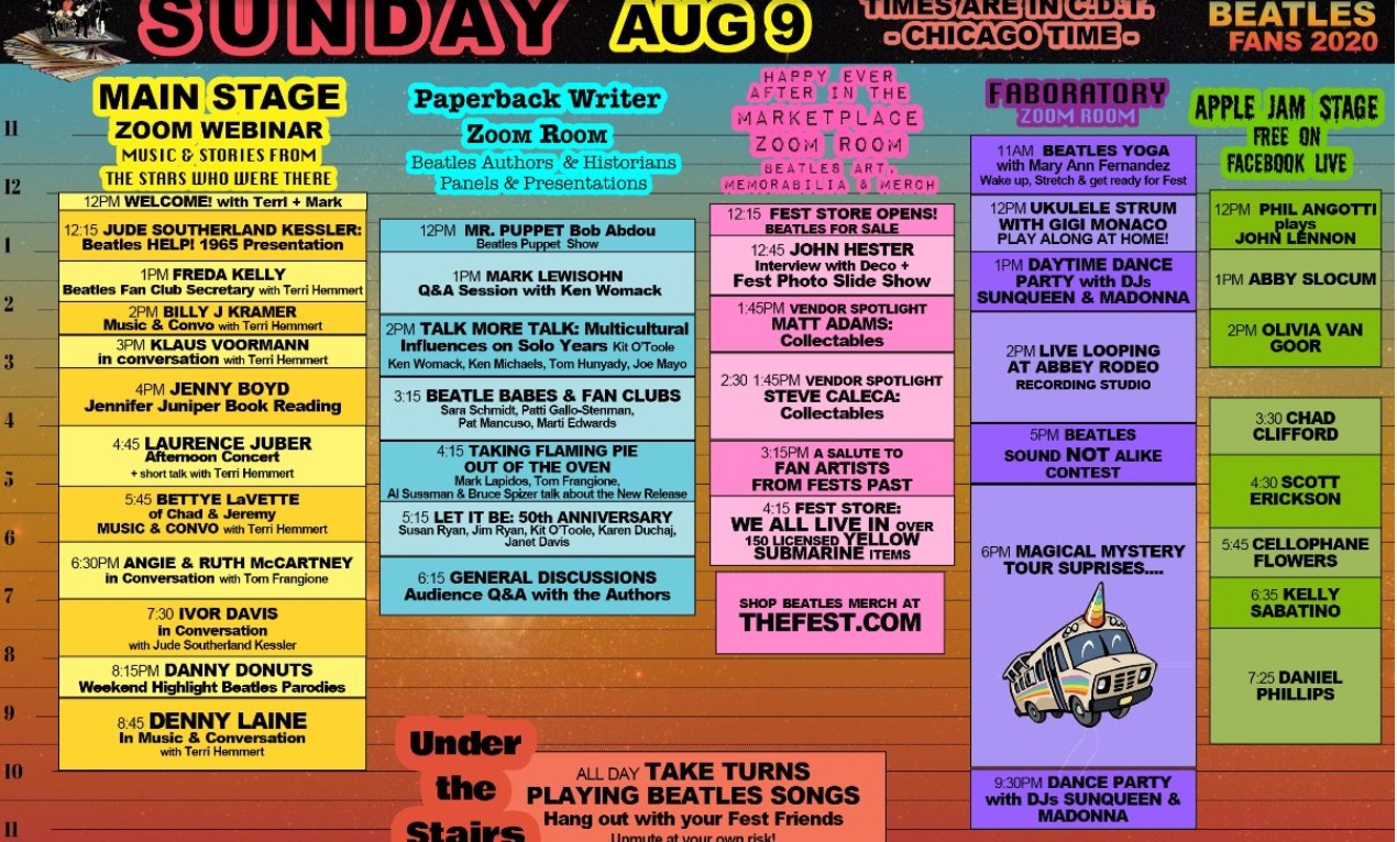 The Virtual Chicago Fest Starts Today! My Schedule